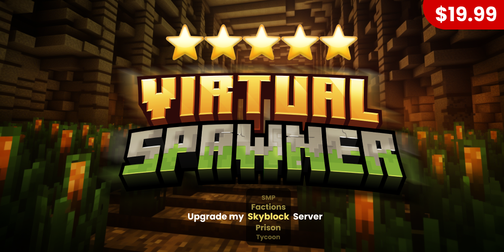 Virtual Spawner | Serbob Development | Minecraft Plugin Development